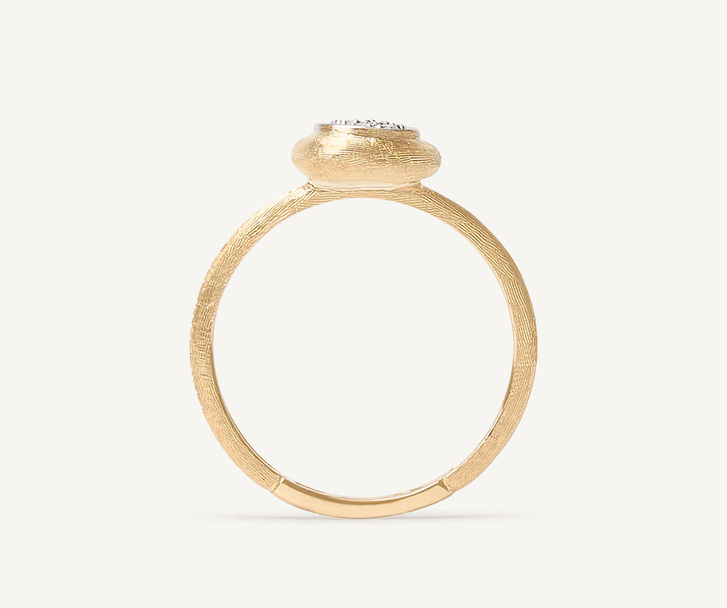 Ring with diamond pavé disk – Marco Bicego WW